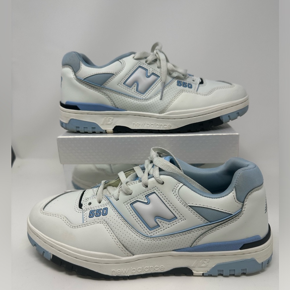 New Balance 550 Unc White University Blue Bb550hl1 Me… - Gem
